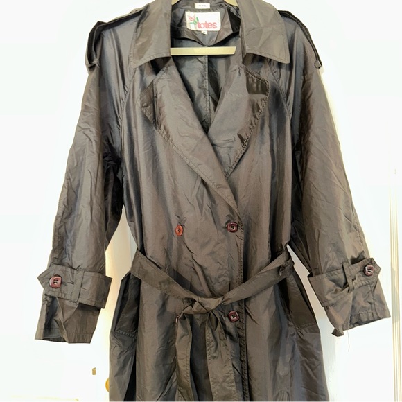totes | Jackets & Coats | Vintage Totes Trench Coat Raincoat Black ...